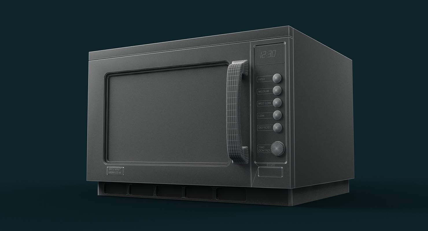 Microwave - 3D Model by Giimann