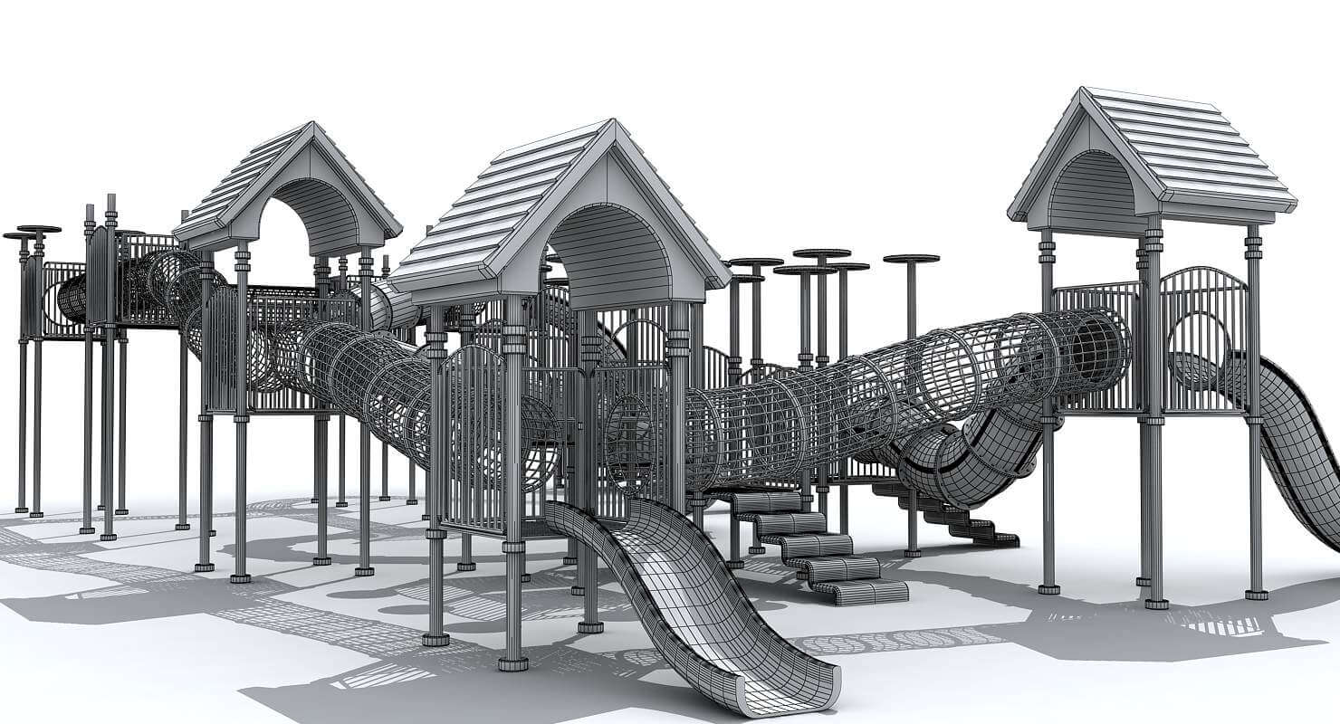 Playground - 3D Model by Giimann