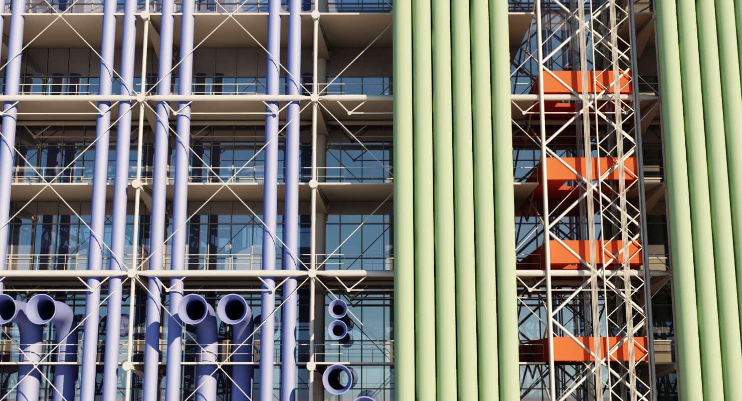 Pompidou Center - 3D Model by Giimann