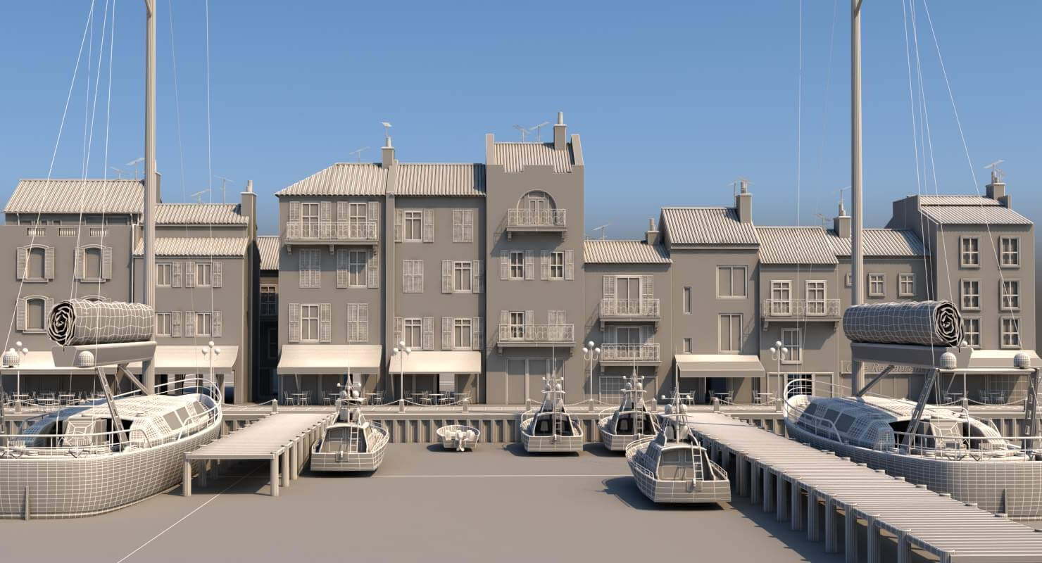 City Port - 3D Model by Giimann