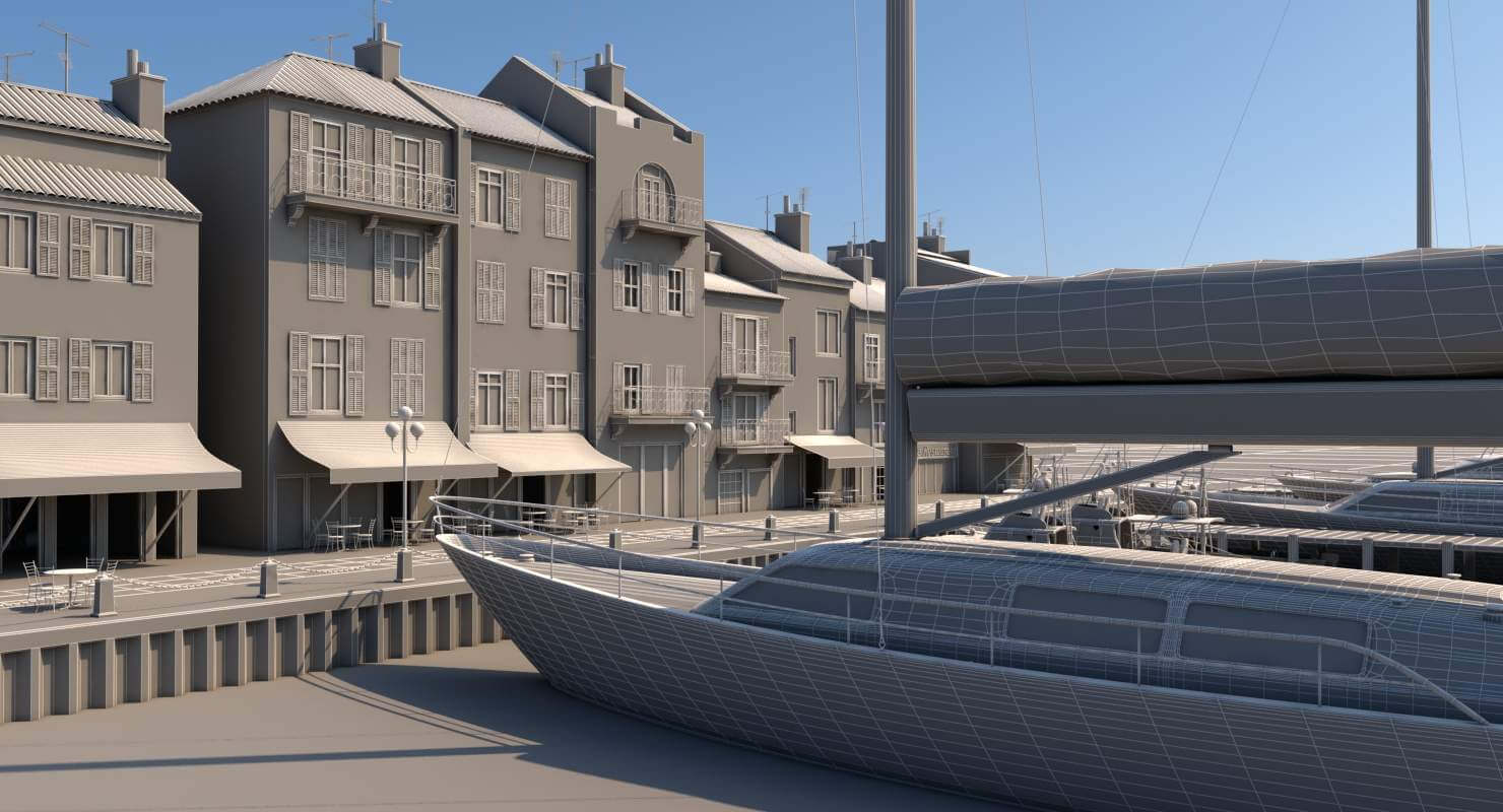 City Port - 3D Model by Giimann