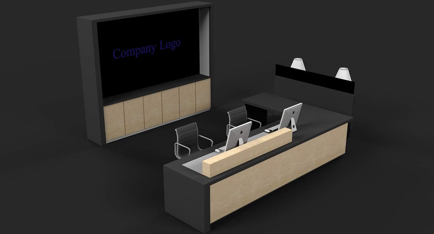 Reception Desk - 3D Model by Giimann