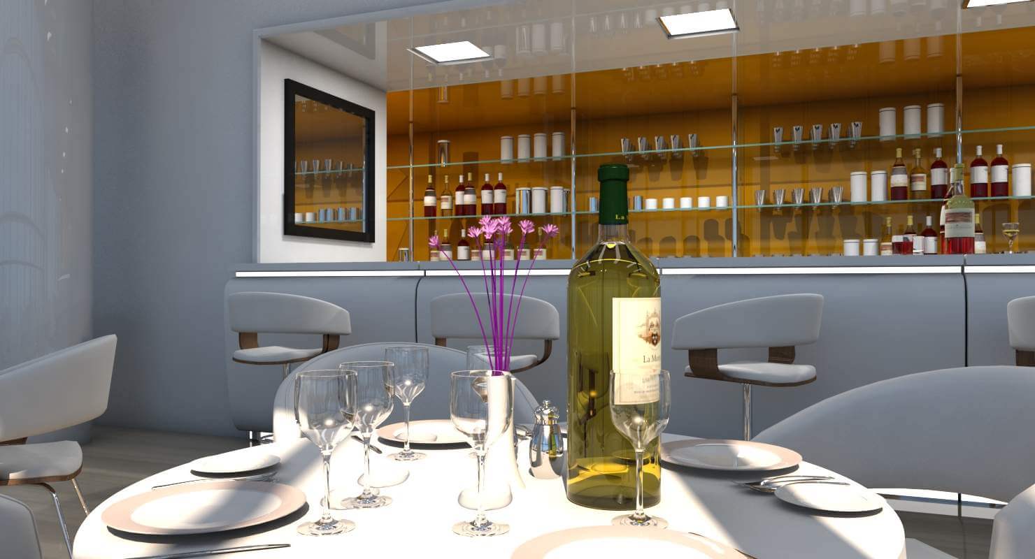 Restaurant - 3D Model by Giimann