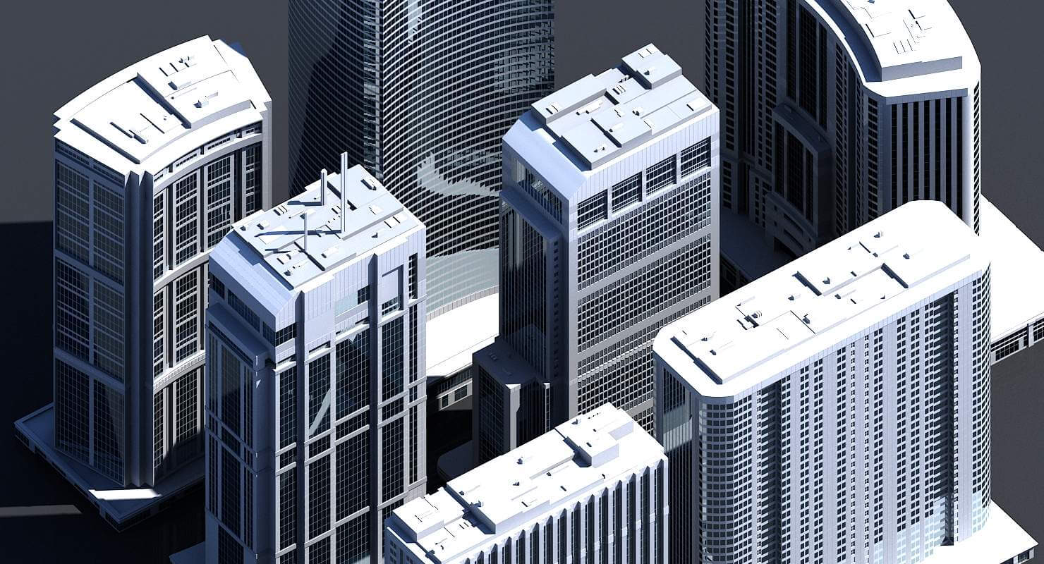 Skyscraper Pack - 3D Model by Giimann