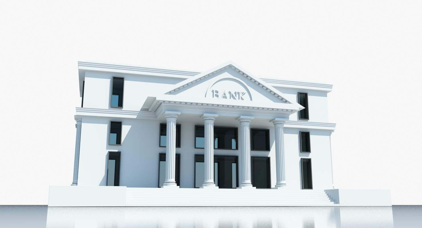 Bank Building - 3D Model by Giimann