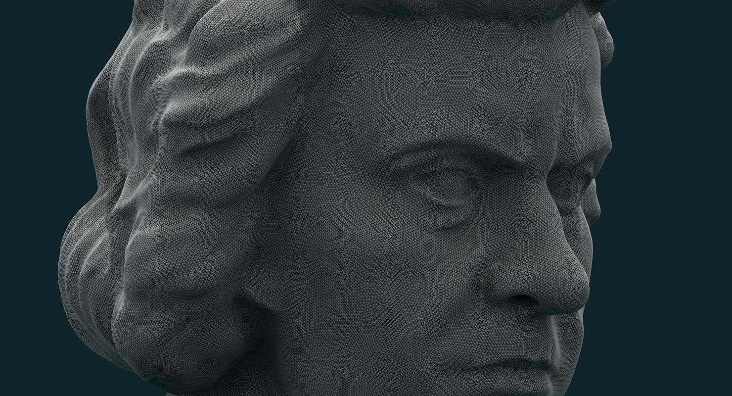 Beethoven Sculpture - 3D Model by Giimann