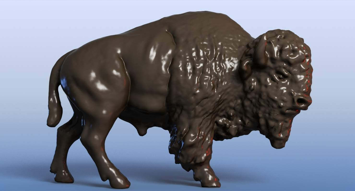 Bison - 3D Model by Giimann