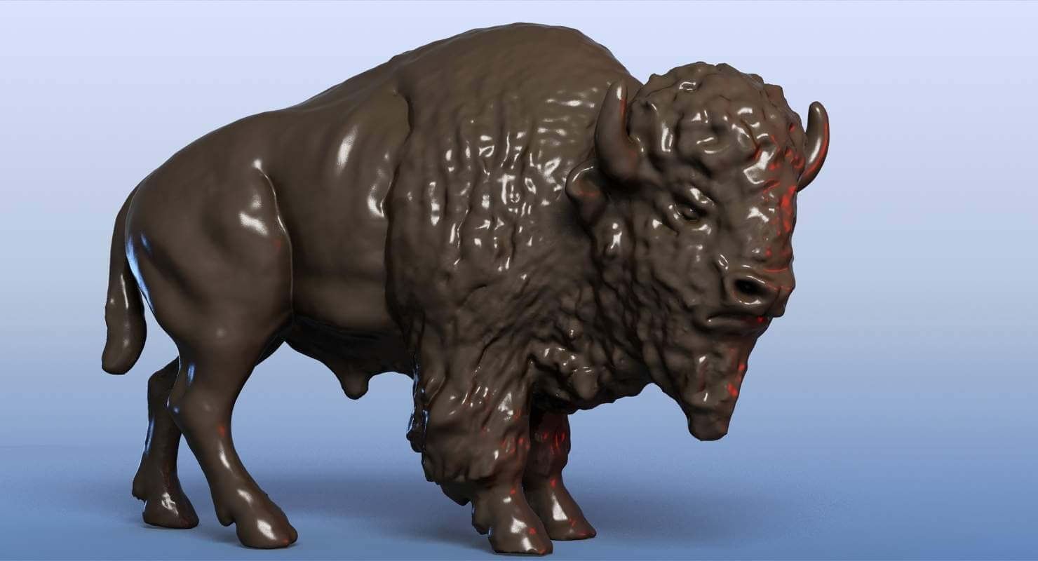 Bison - 3D Model by Giimann