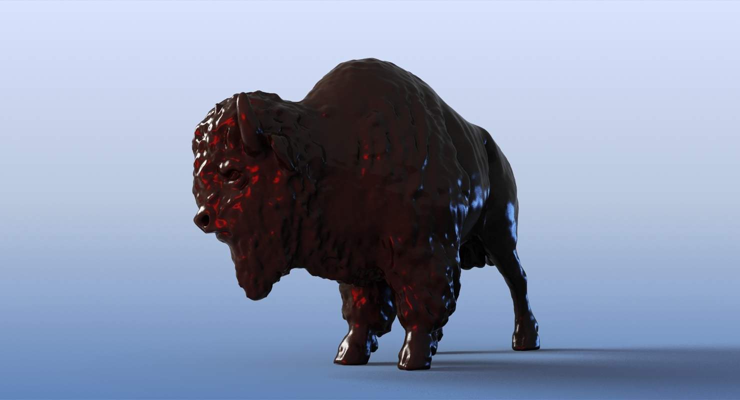 Bison - 3D Model by Giimann