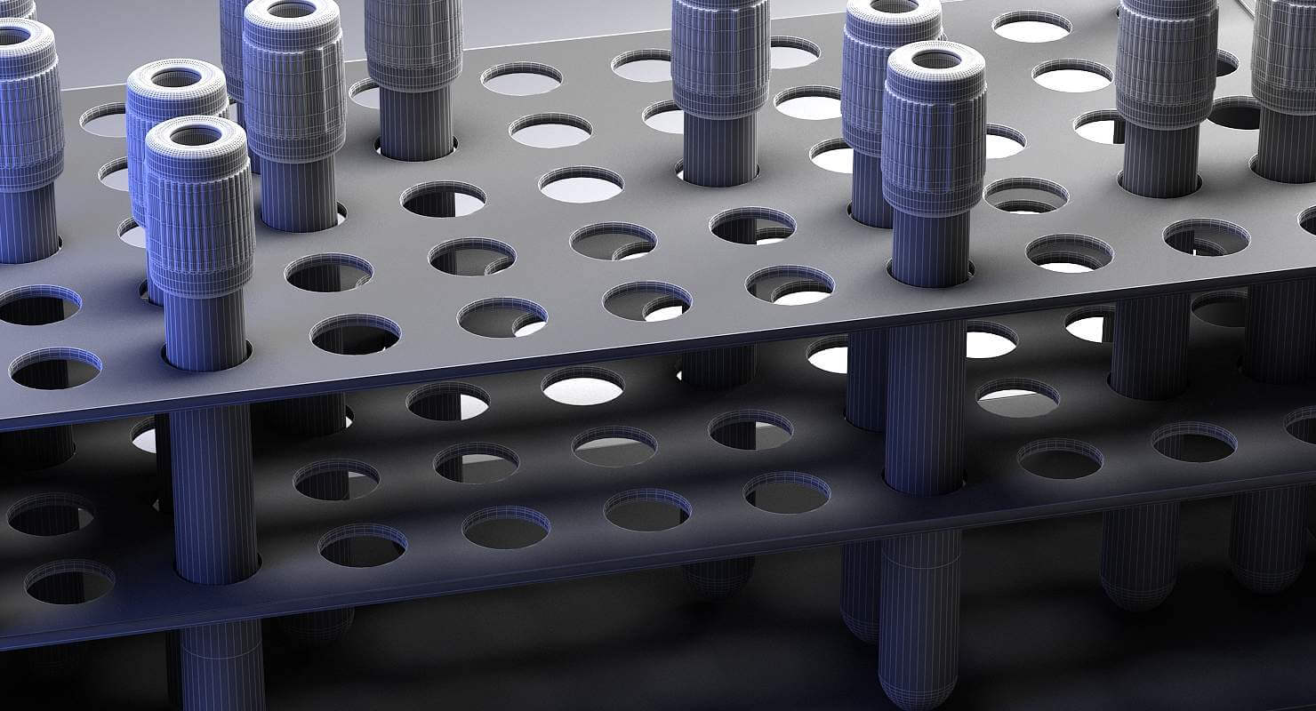 Blood Sample Rack - 3D Model by Giimann