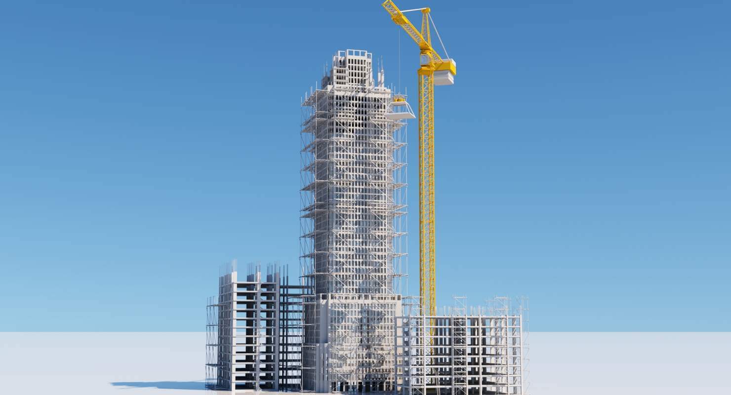 Building Construction - 3D Model by Giimann