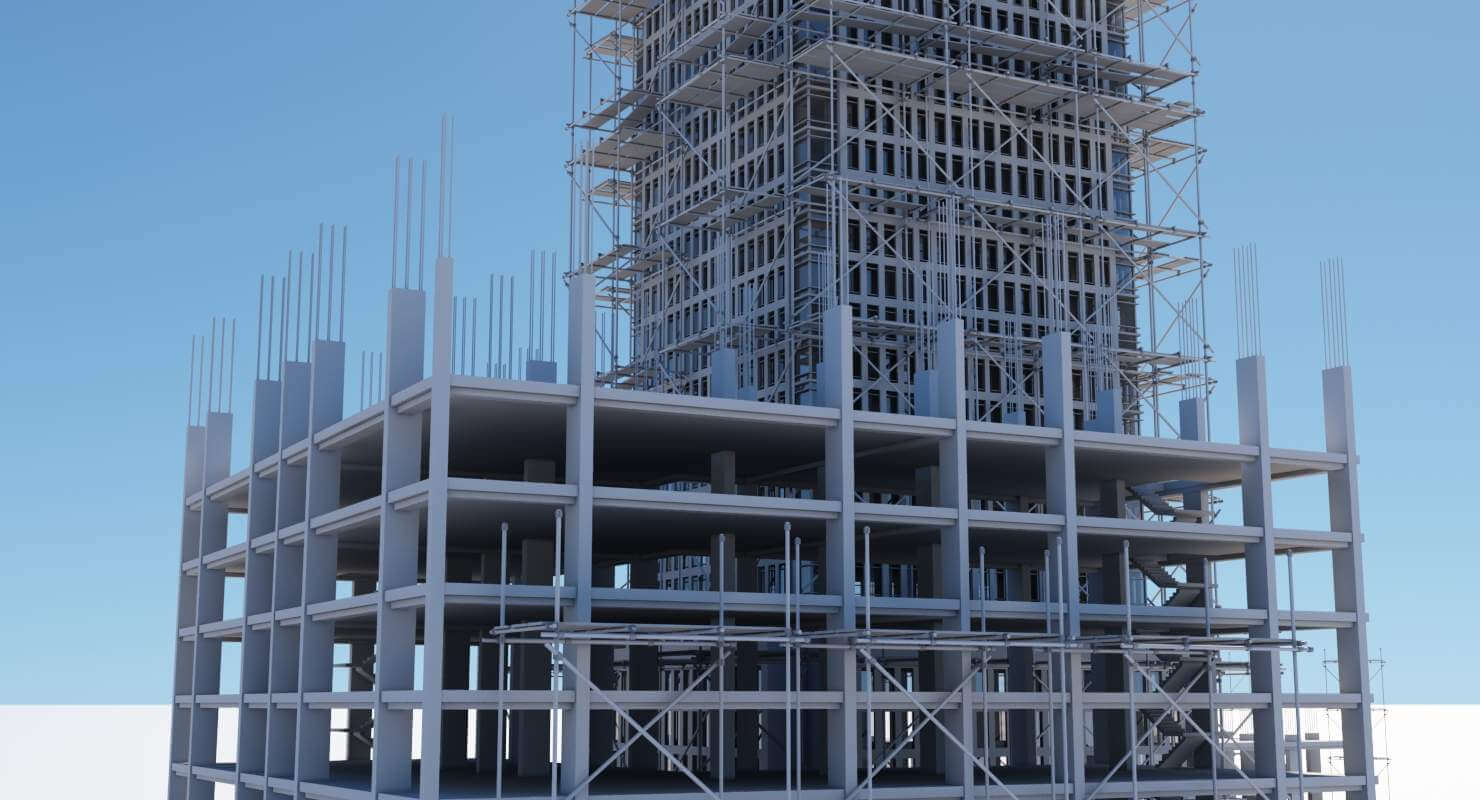 Building Construction - 3D Model by Giimann