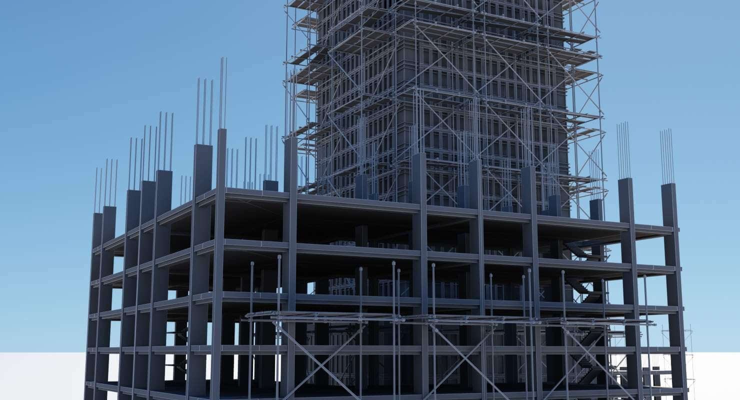 Building Construction - 3D Model by Giimann