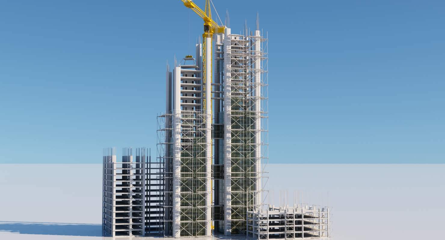 Building Construction - 3D Model by Giimann