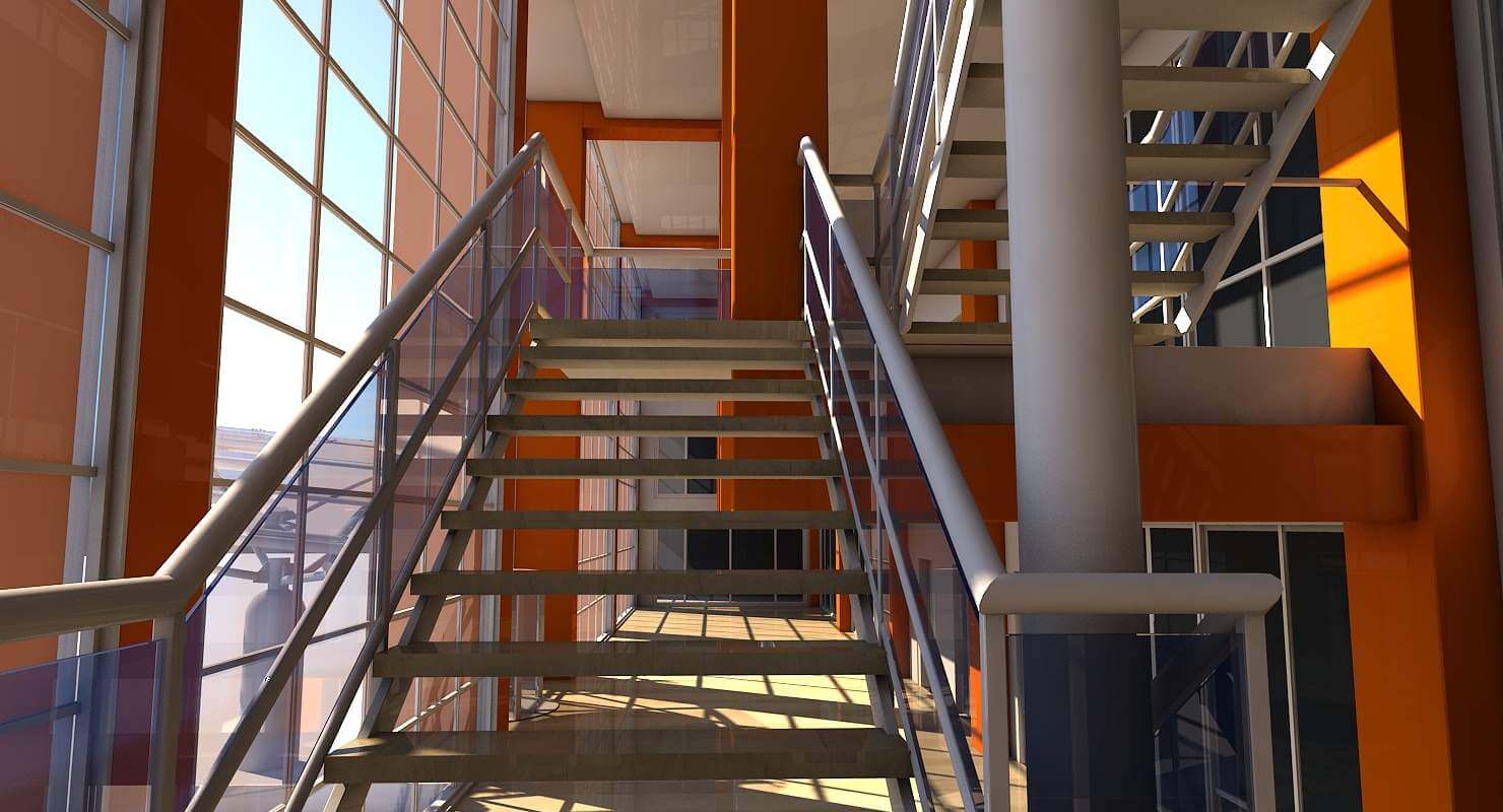 Building Interior - 3D Model by Giimann