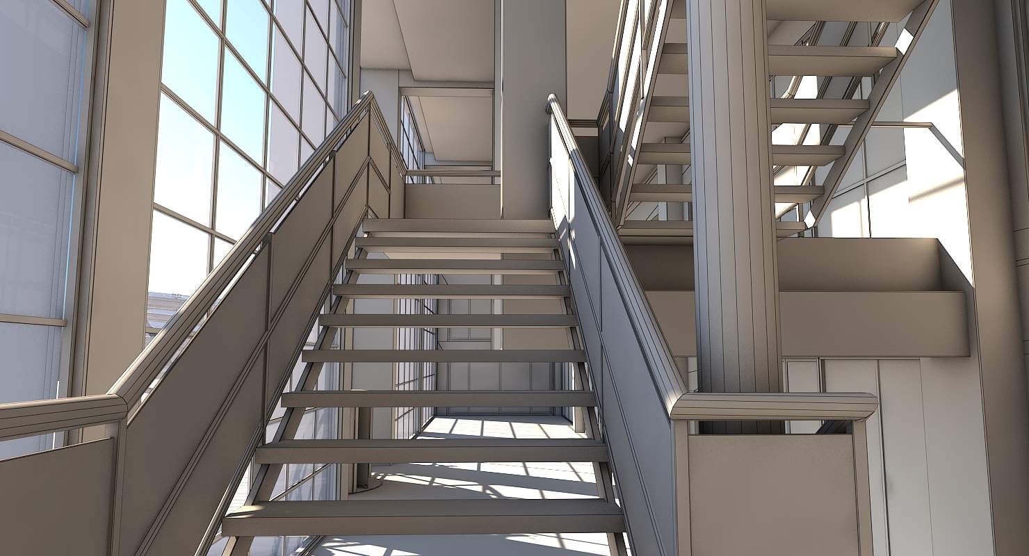 Building Interior - 3D Model by Giimann