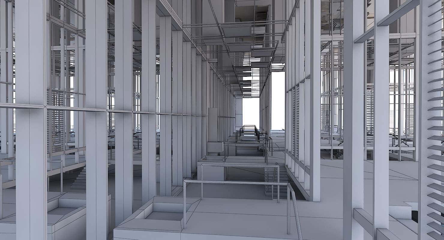 Building Structure - 3D Model by Giimann