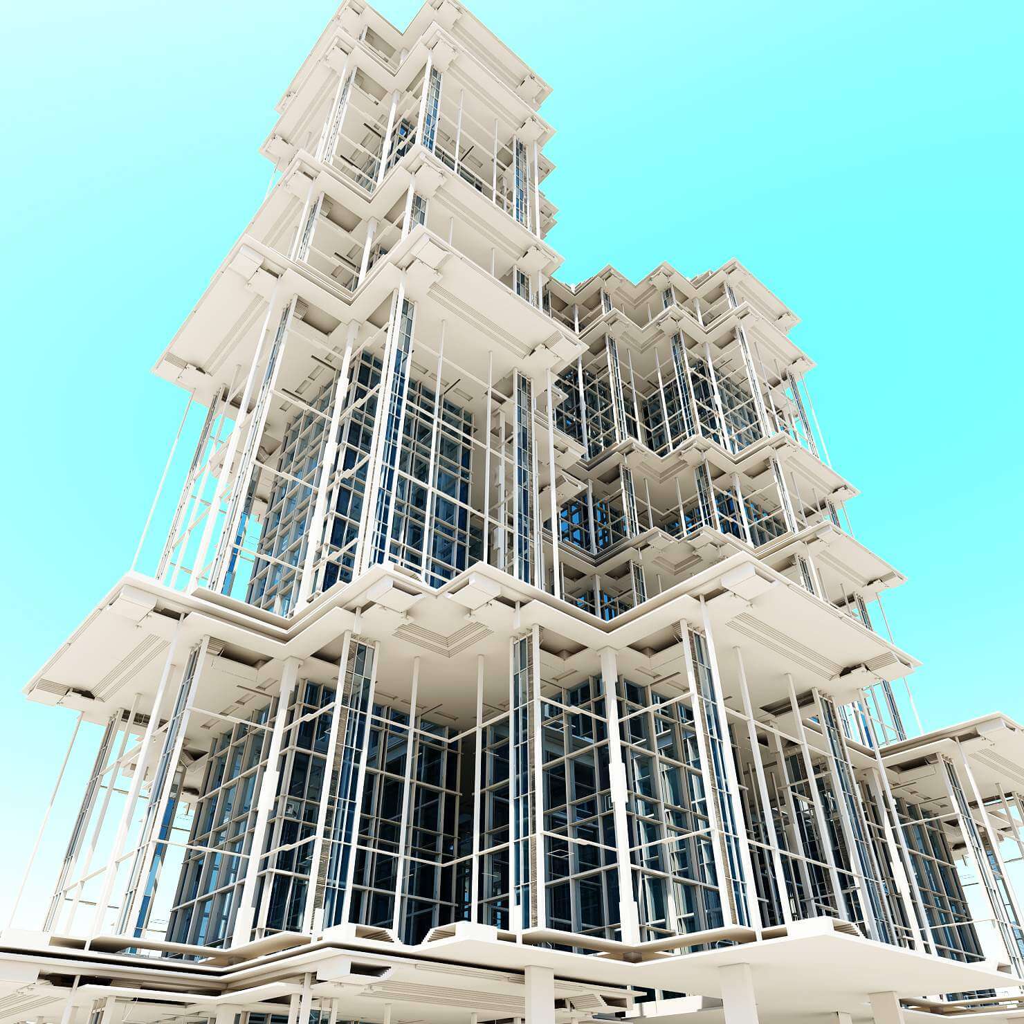 Building Structure 8 - 3D Model by Giimann