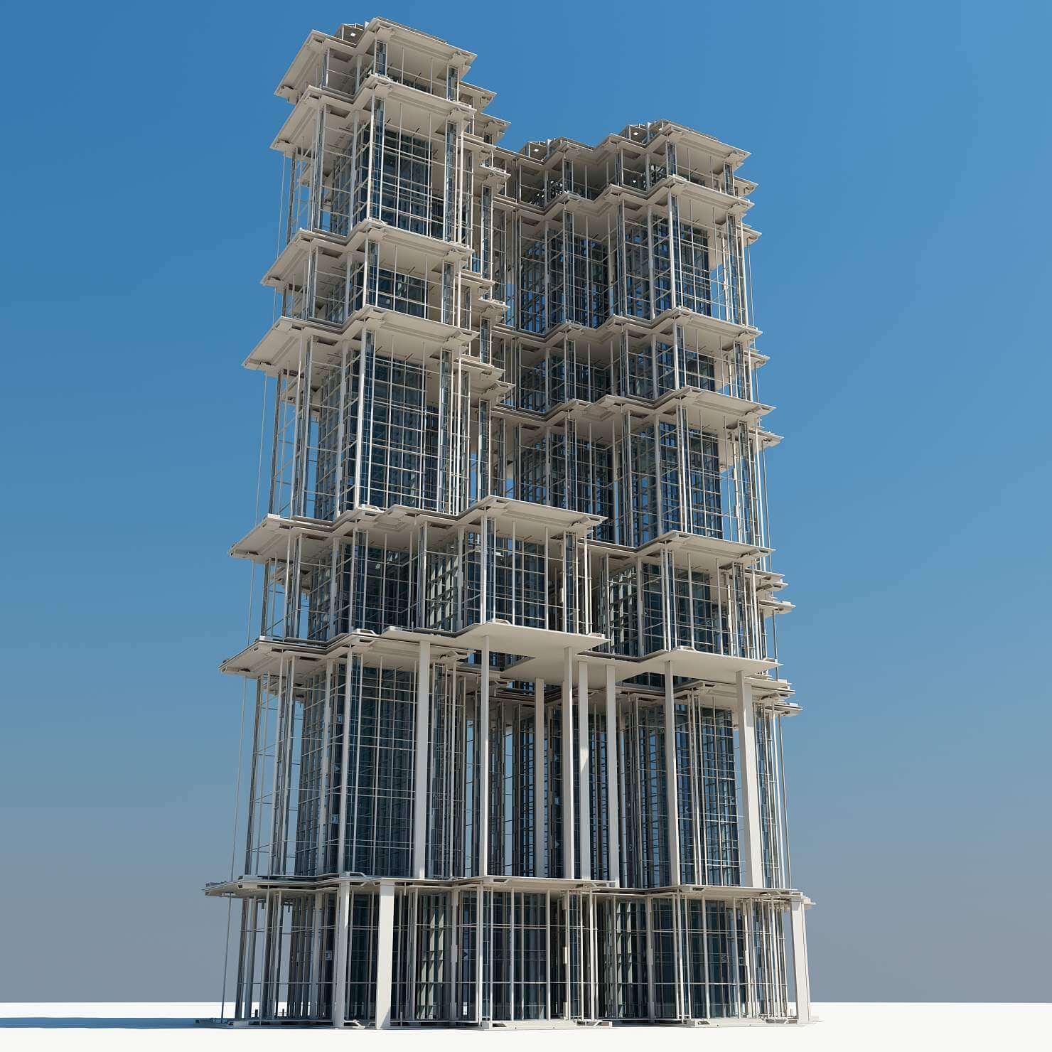 Building Structure 8 - 3D Model by Giimann