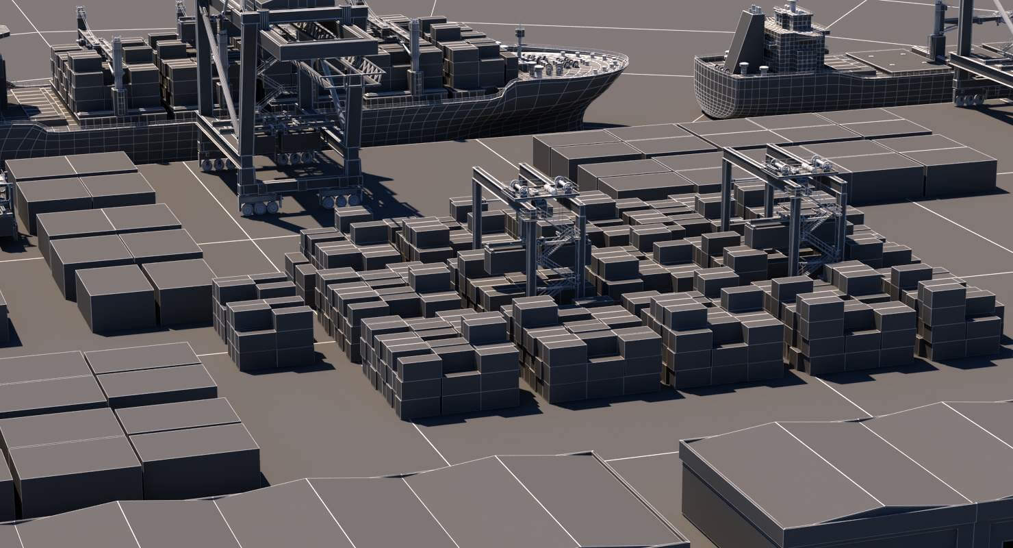 Cargo Dockyard - 3D Model by Giimann