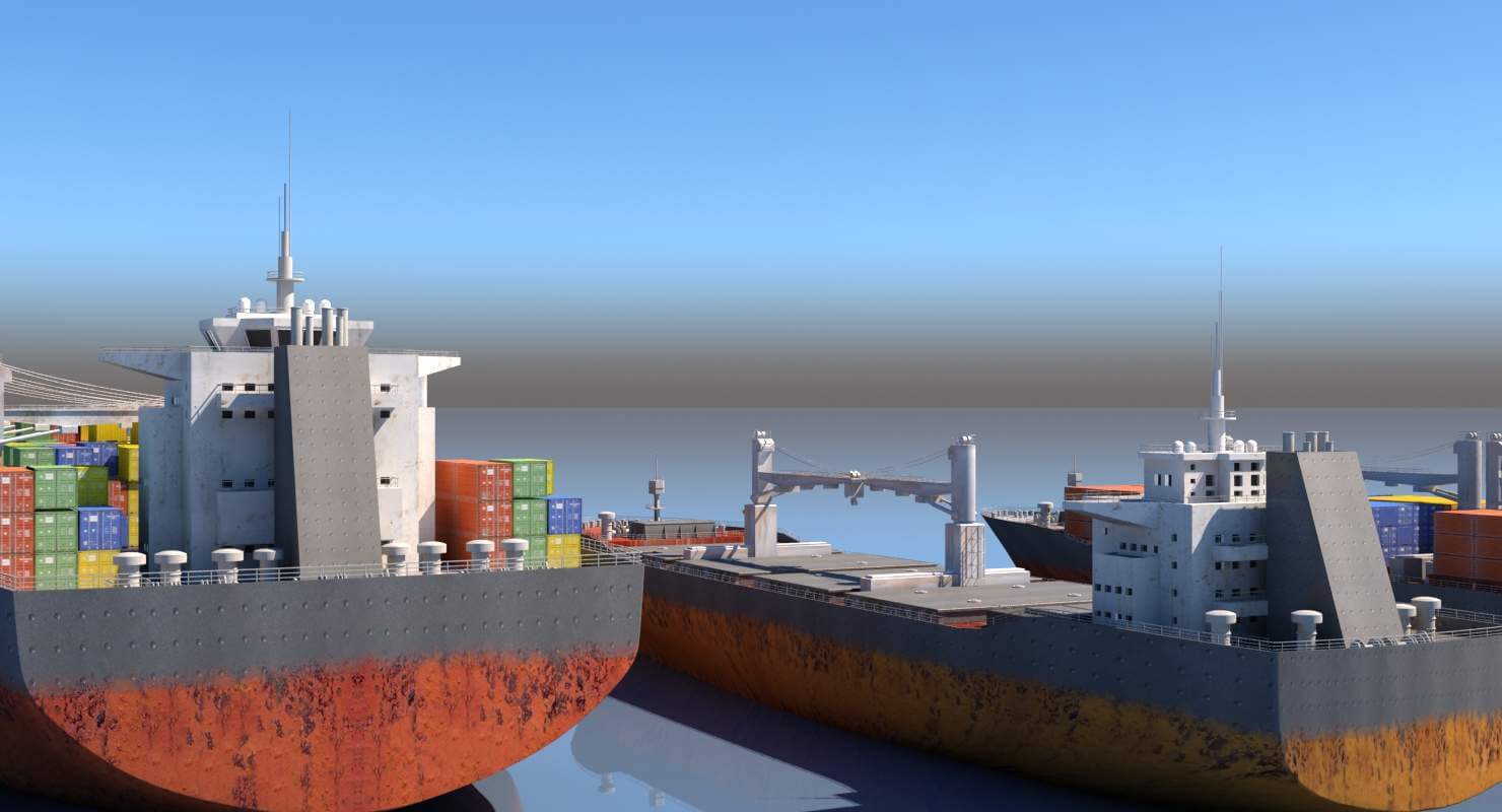 Cargo Vessel Collection - 3D Model by Giimann