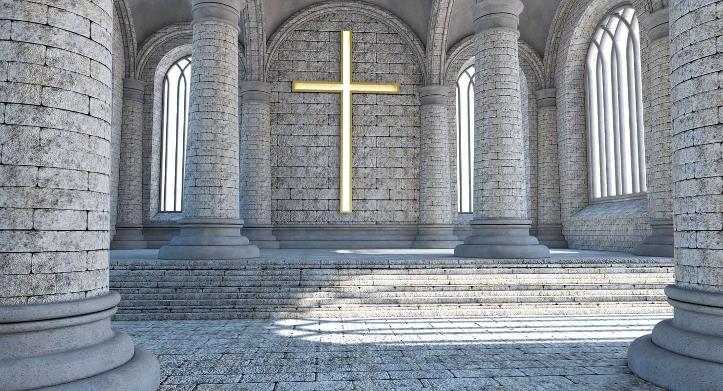 Cathedral Interior - 3D Model by Giimann