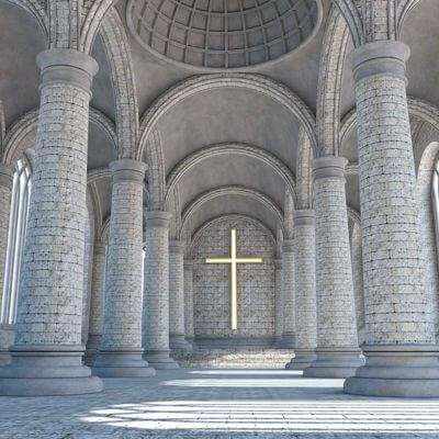 Cathedral Interior - 3D Model by Giimann