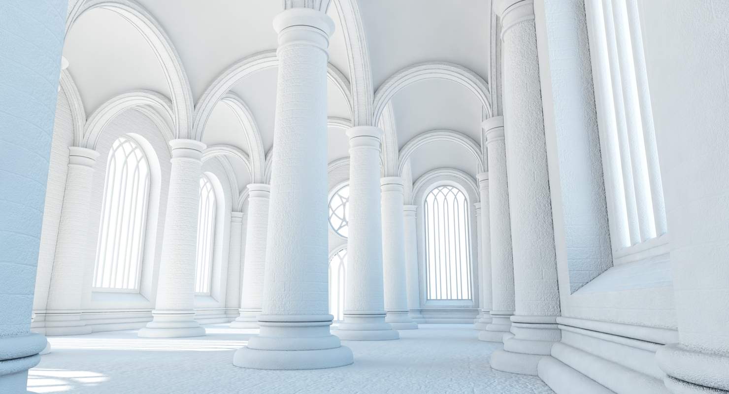Cathedral Interior - 3D Model by Giimann