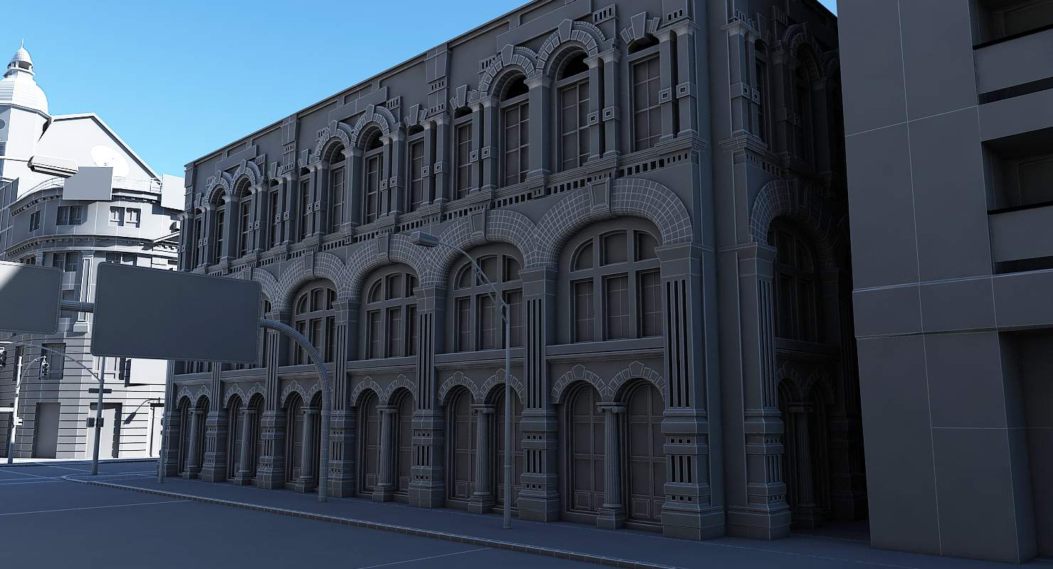 City Intersection - 3D Model by Giimann