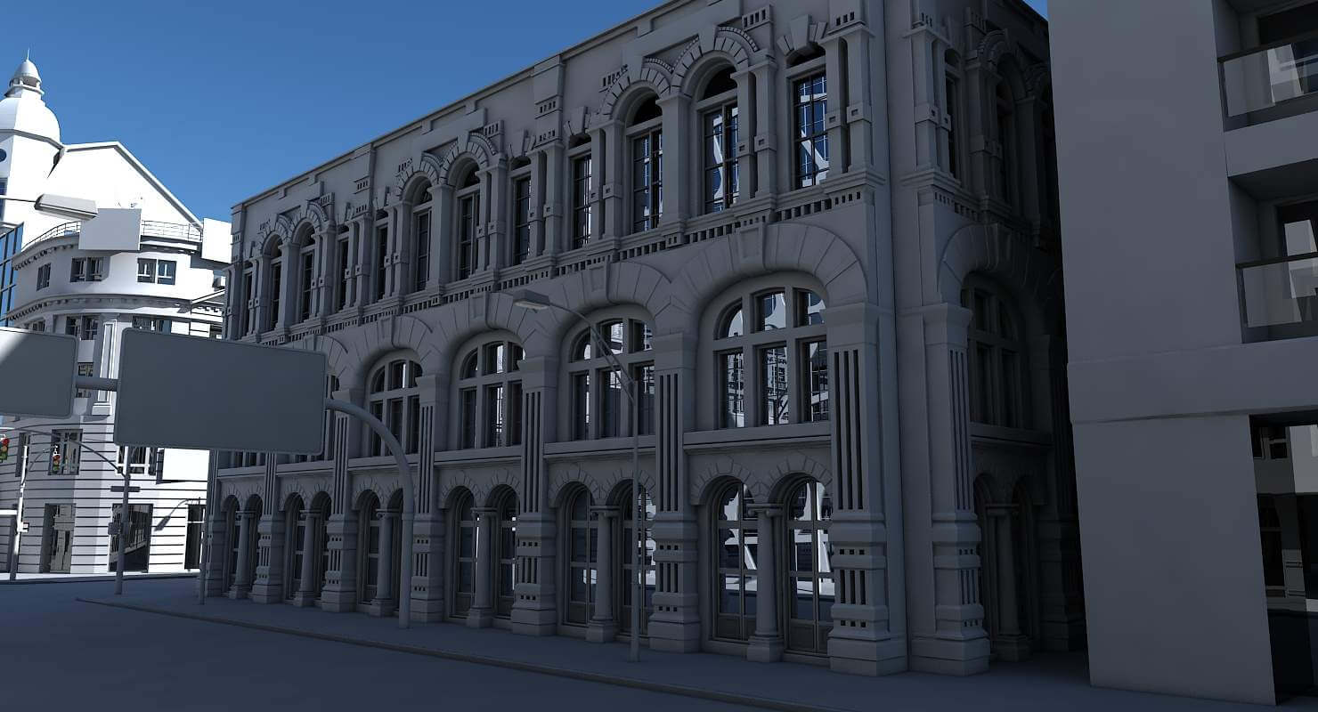 City Intersection - 3D Model by Giimann