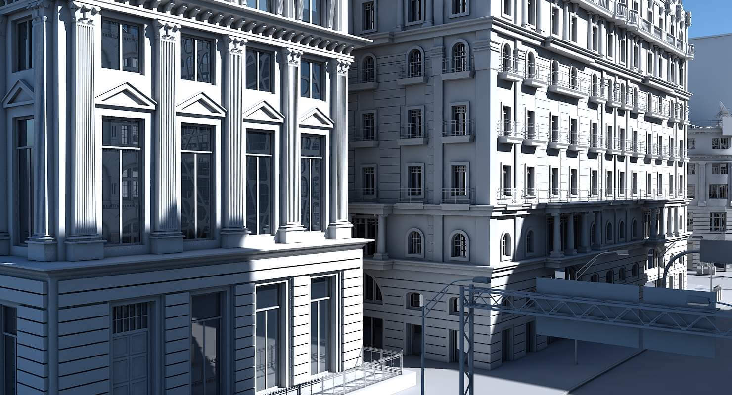 City Intersection - 3D Model by Giimann