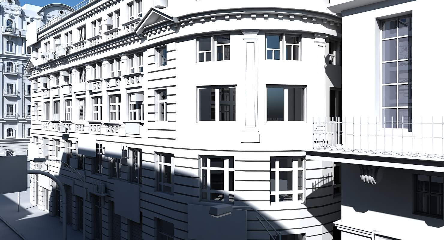 City Intersection - 3D Model by Giimann