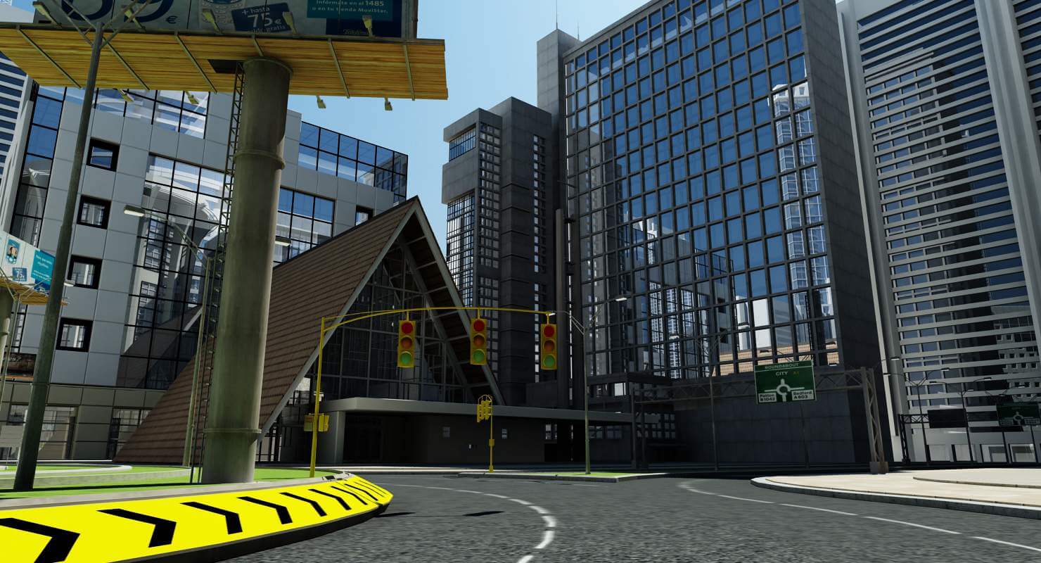 City Intersection - 3D Model by Giimann