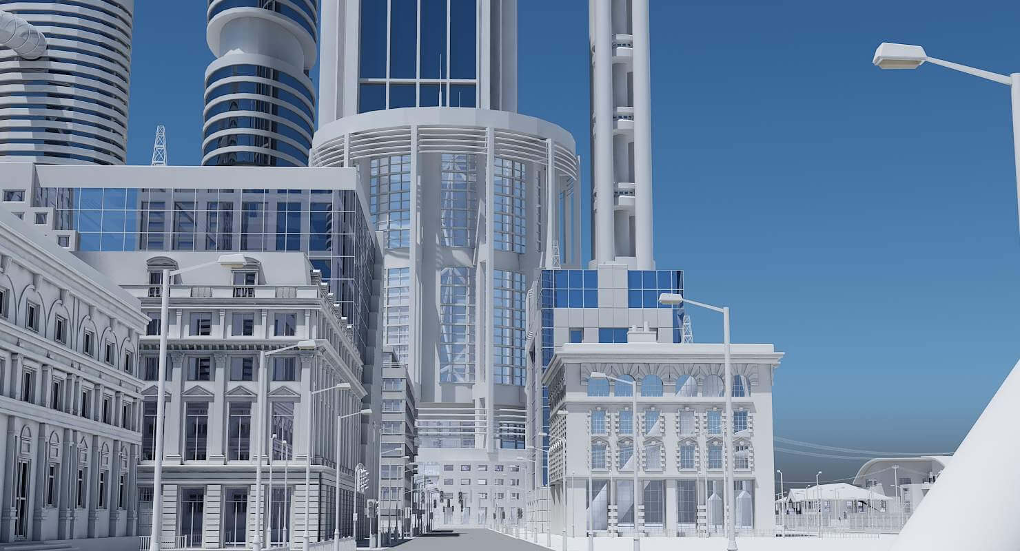 City Scene - 3D Model by Giimann