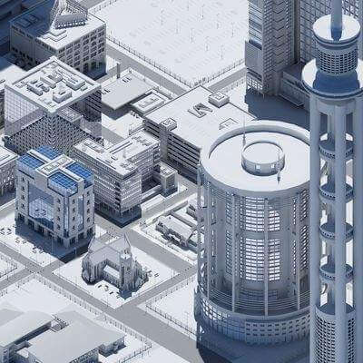 City Scene - 3D Model by Giimann