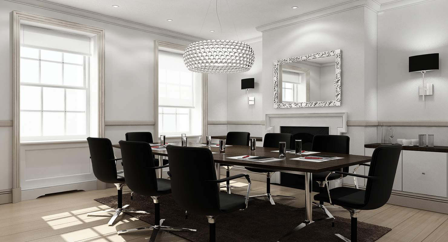 Classic Boardroom Interior - 3D Model by Giimann