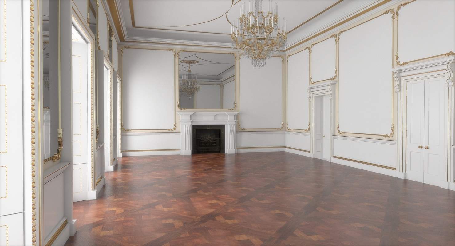 Classic Interior Hall - 3D Model by Giimann