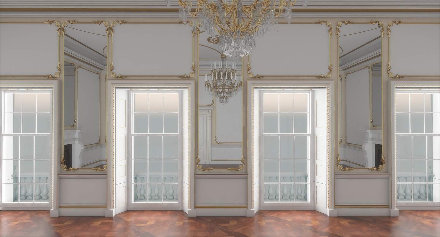 Classic Interior Hall - 3D Model by Giimann