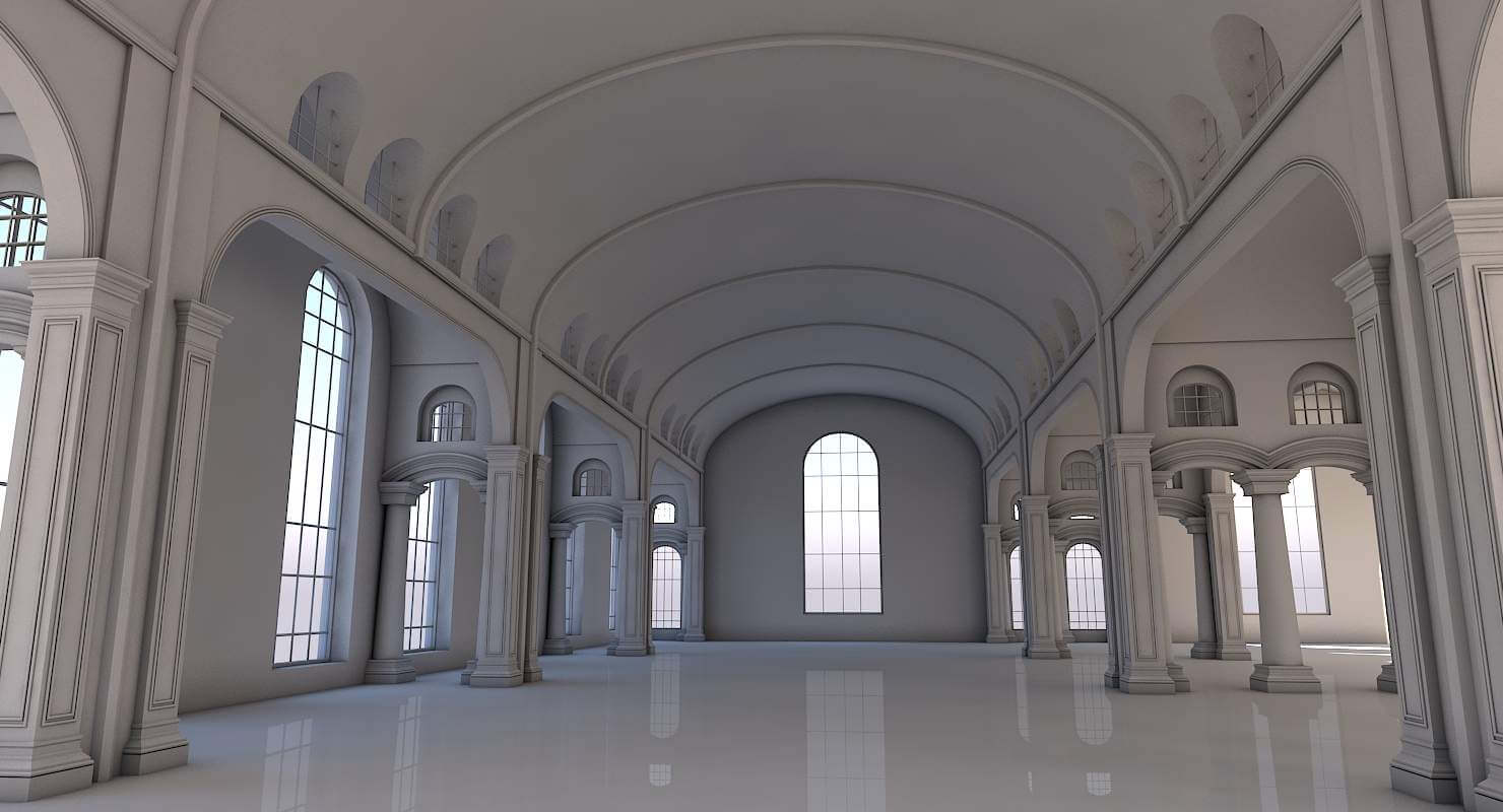 Classic Interior Scene - 3D Model by Giimann