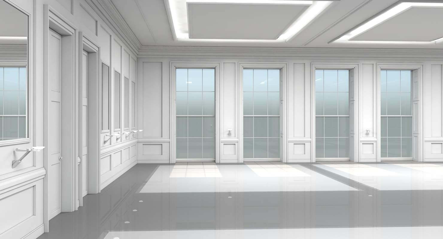 Classic Interior Scene - 3D Model by Giimann