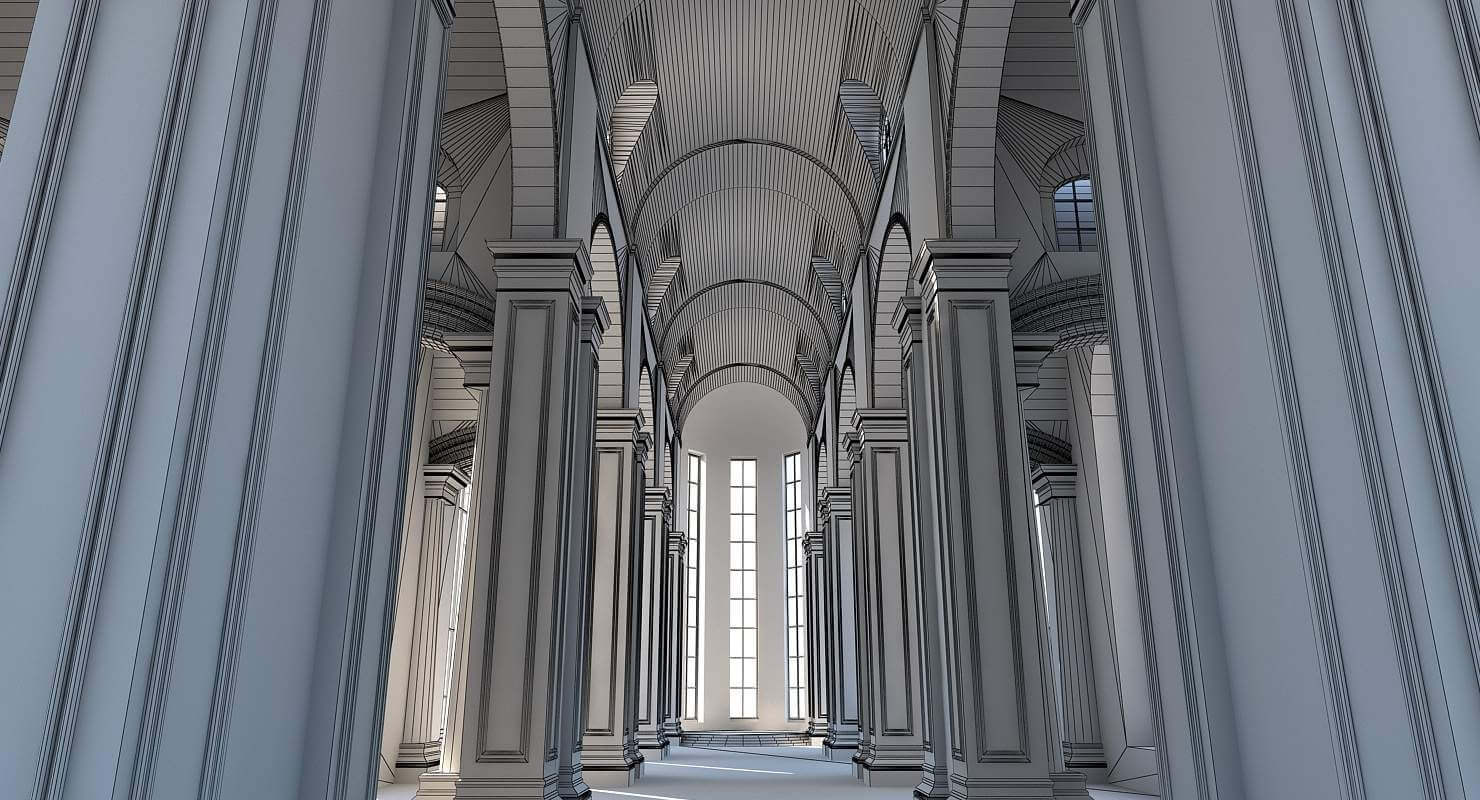 Classic Interior Scene - 3D Model by Giimann