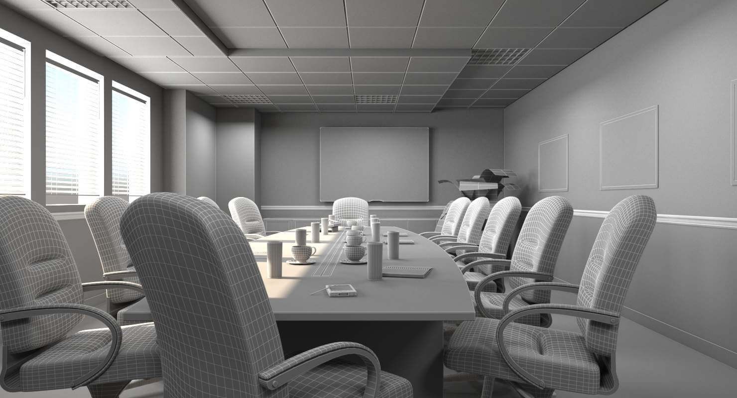 Conference Room - 3D Model by Giimann