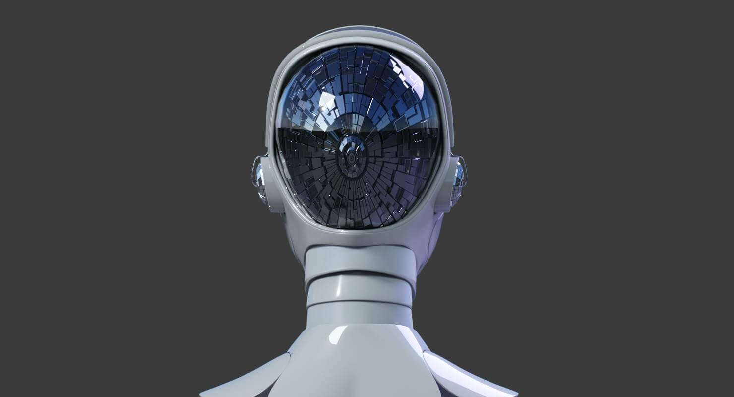 Cyborg Head - 3D Model by Giimann