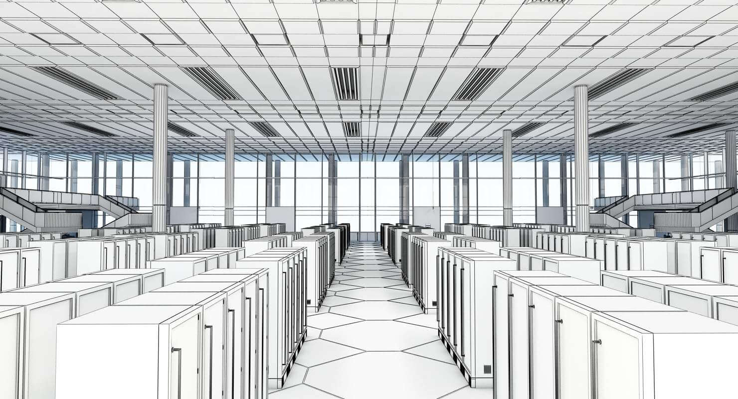 Data Centre - 3D Model by Giimann