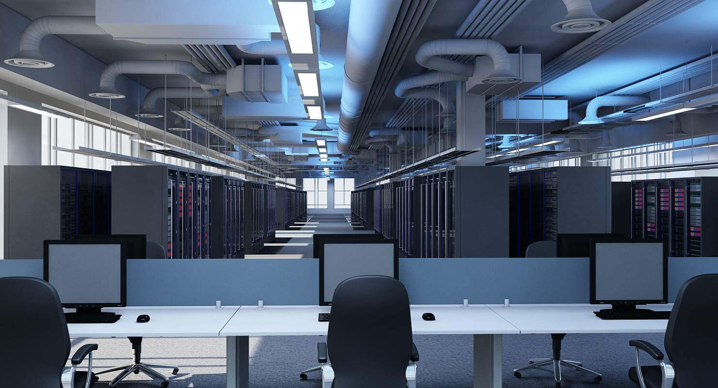 Data Communication Server Room - 3D Model by Giimann