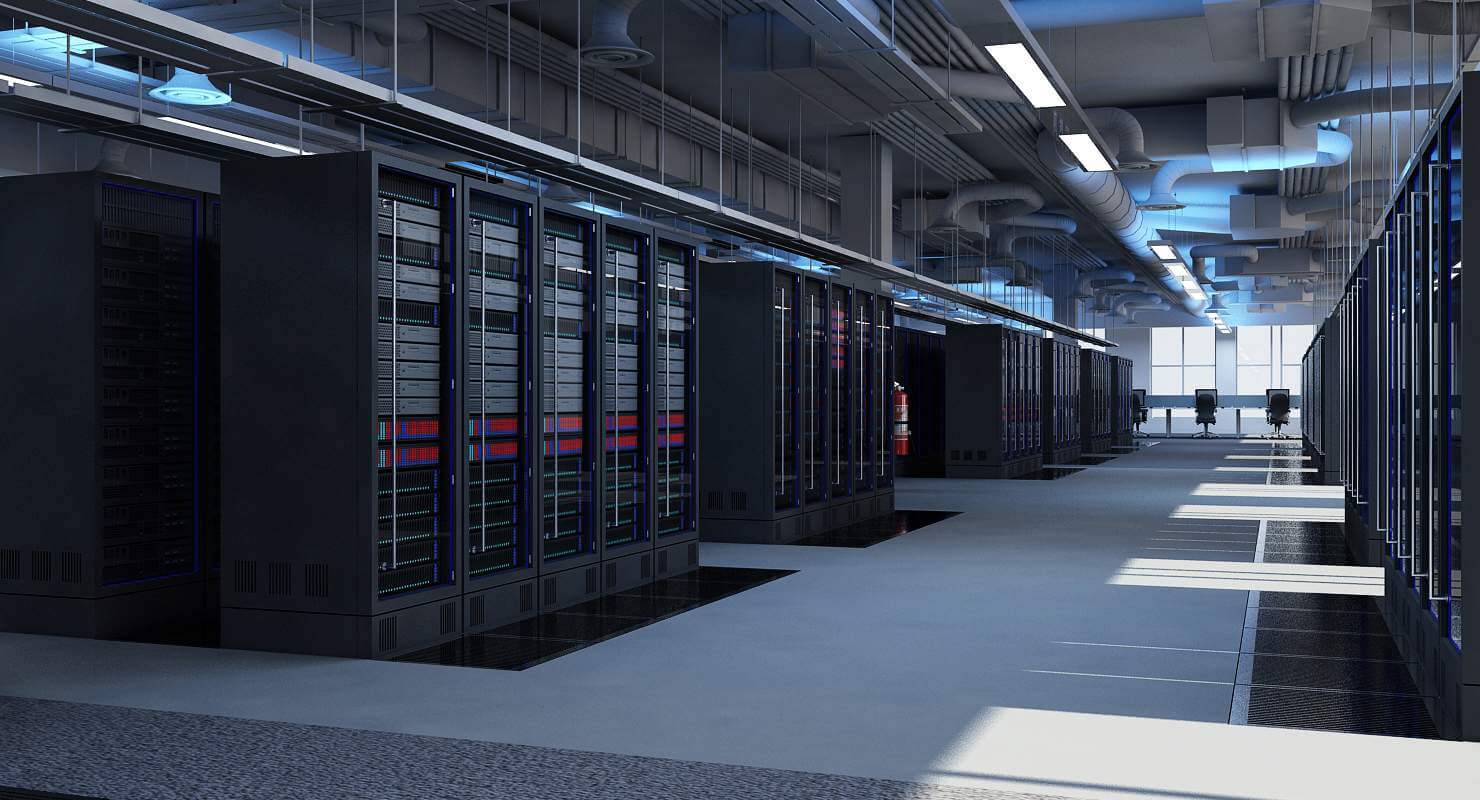Data Communication Server Room - 3D Model by Giimann