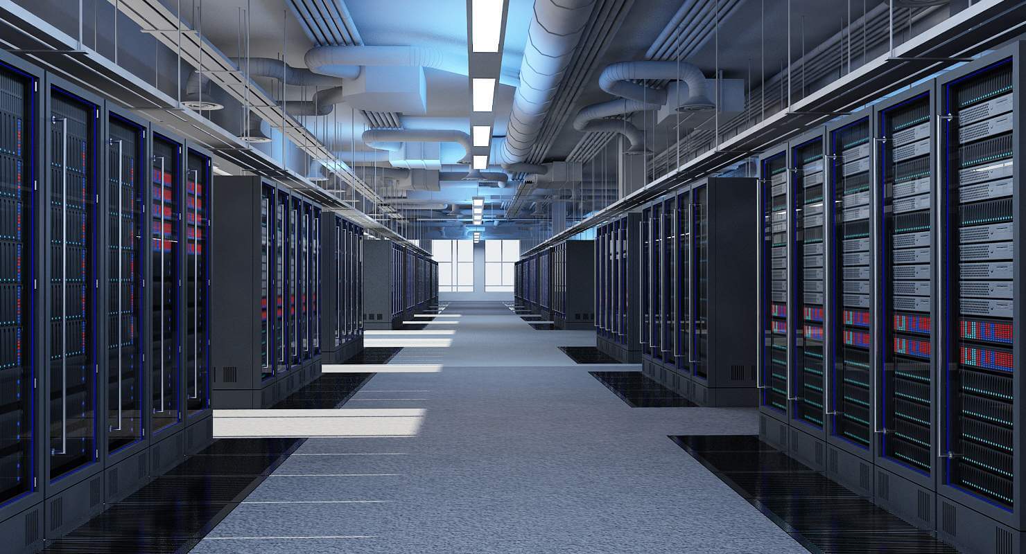 Data Communication Server Room - 3D Model by Giimann