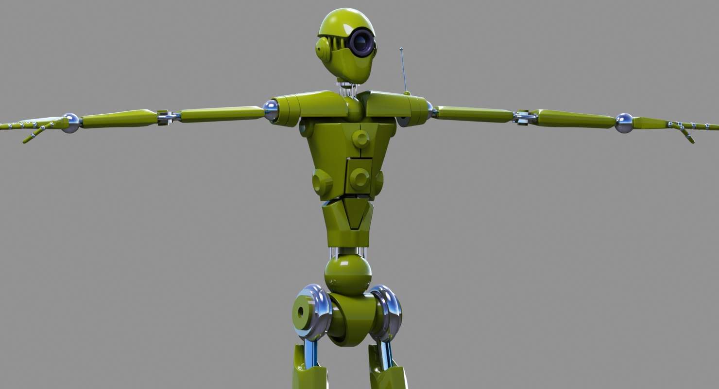 Droid - 3D Model by Giimann