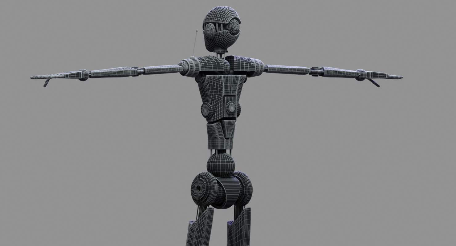 Droid - 3D Model by Giimann