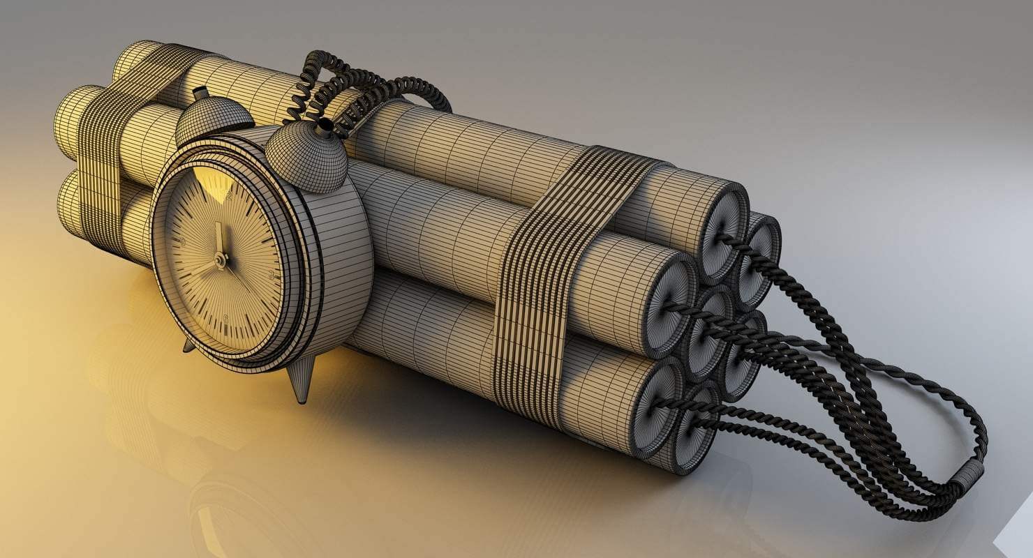 Dynamite Symbol - 3D Model by Giimann